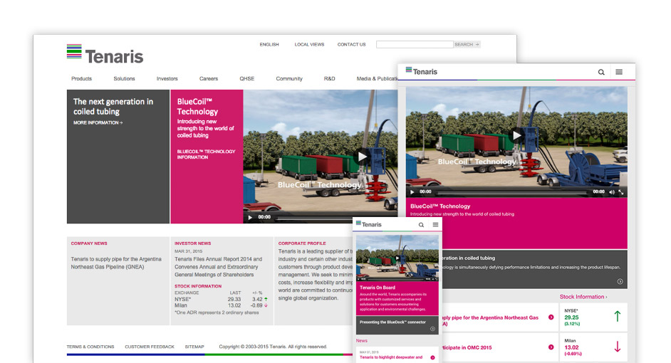 Tenaris Corporate Website | Giro54